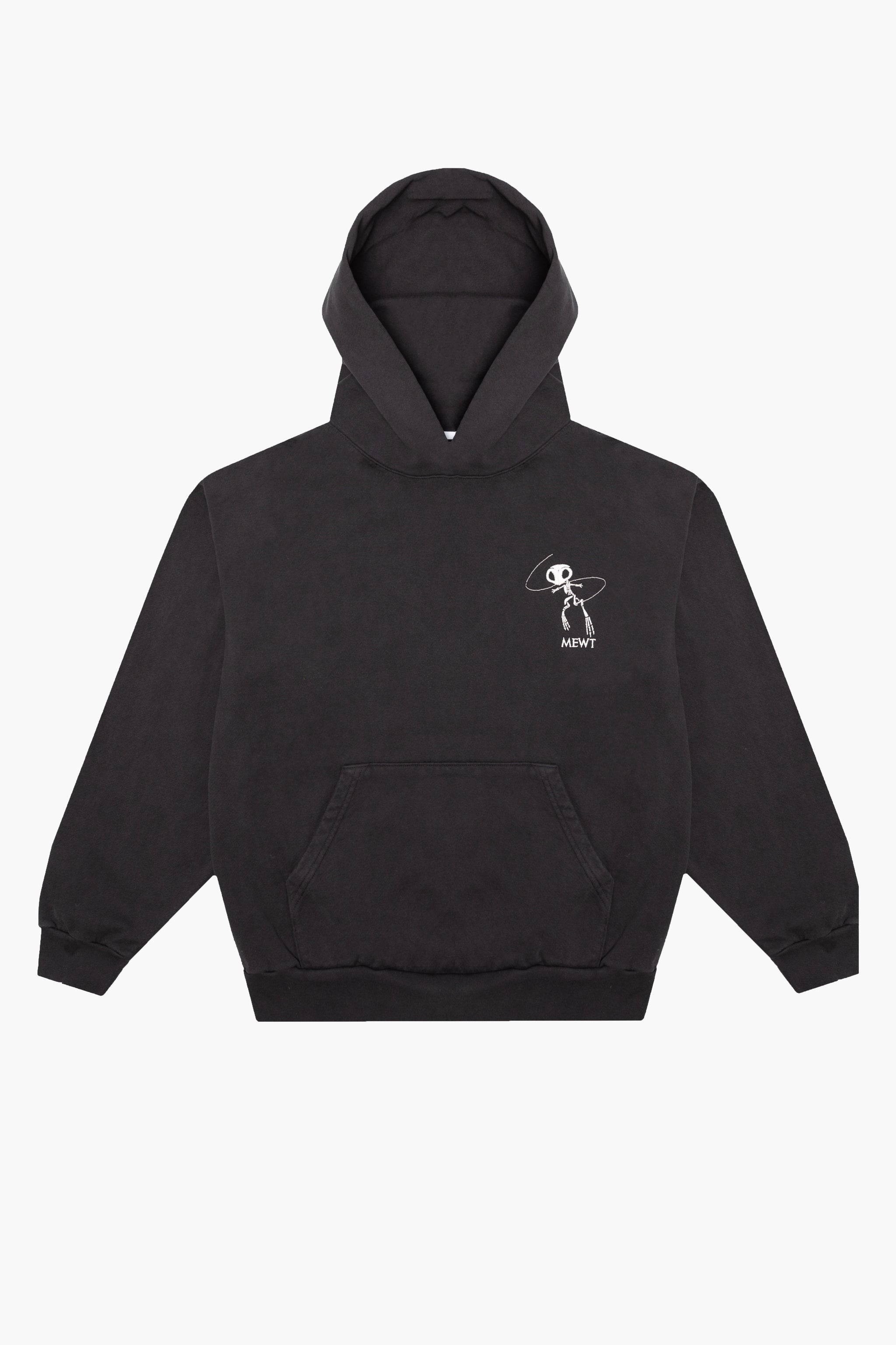 vintage black 'fossil' hoodie